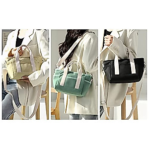 Canvas Tote Bag Small Crossbody Bag For Women Hobo Shoulder Handbags Purses Cute pink