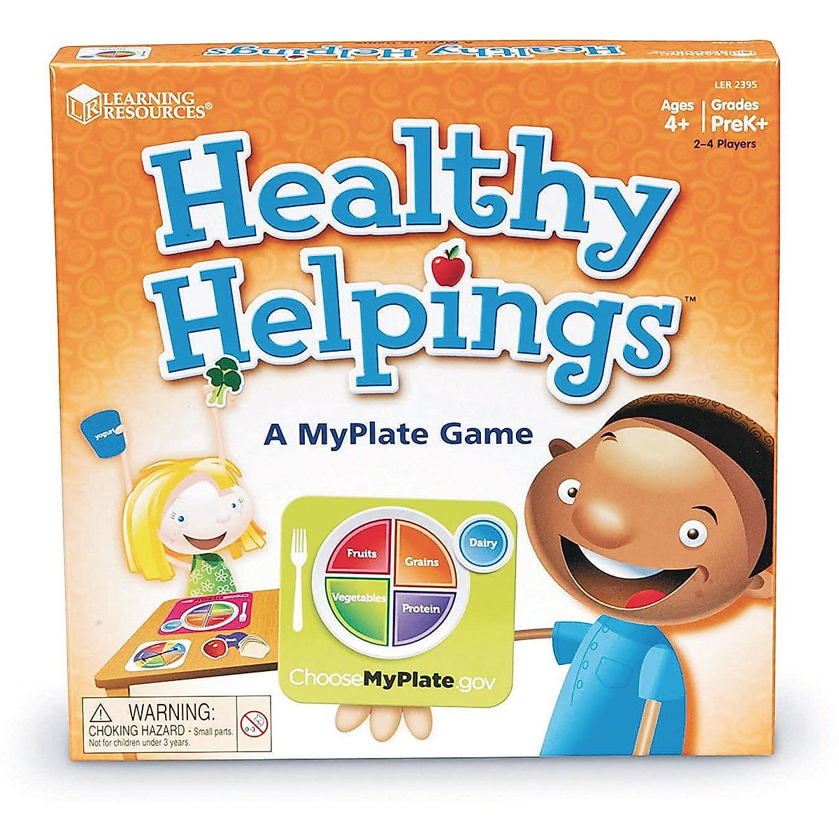 Learning Resources Healthy Helpings A Myplate Game, 10 x 10 in