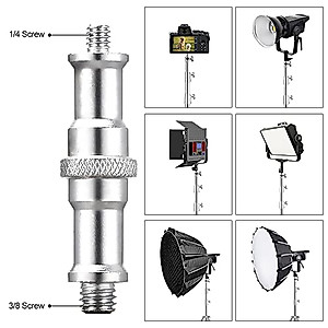 Stainless Steel Heavy Duty Photography Tripod Light Stand, 9.19 Feet/2.8m Studio Lighting Tripod for Speedlight, Strobe Light, Softbox, Umbrella