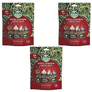Oxbow (3 Pack) Simple Rewards Treats - Small Animals Timothy 1.4 oz