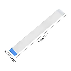 uxcell Flexible Flat Cable, 40 Pins 0.5mm Pitch 150mm FPC FFC Flexible Ribbon Cable for LCD TV DVD Player Laptop 10Pcs (B Type)