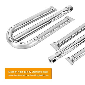 BBQ-PLUS Stainl Steel Grill Burner Tubes Replacement Kits for Calise OK2000, OK2000E, OK3000,Lucullan,Outdoor Kitchen Concepts Grill,3 Pack