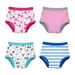 Reusable Absorbent Training Underwear-Hot Pink Floral-4T