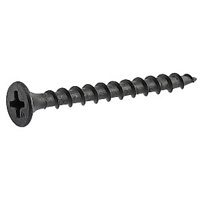 GATASCREWS Drywall Screw Wood #6 x 1.1/2'' Coarse Thread Sharp Point Drive #2 Phillips Bugle Head, Black, Ideal Screw for Drywall Sheetrock, Wood and More, 1 1/2 Inch, 144 Pack