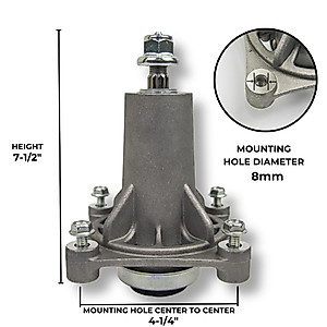 Jeremywell Spindle Assembly Replaces AYP Husqvarna 532192870 Poulan 532187292 Ariens 21546238 46" 48" & 54" 21546238 192870, 187292