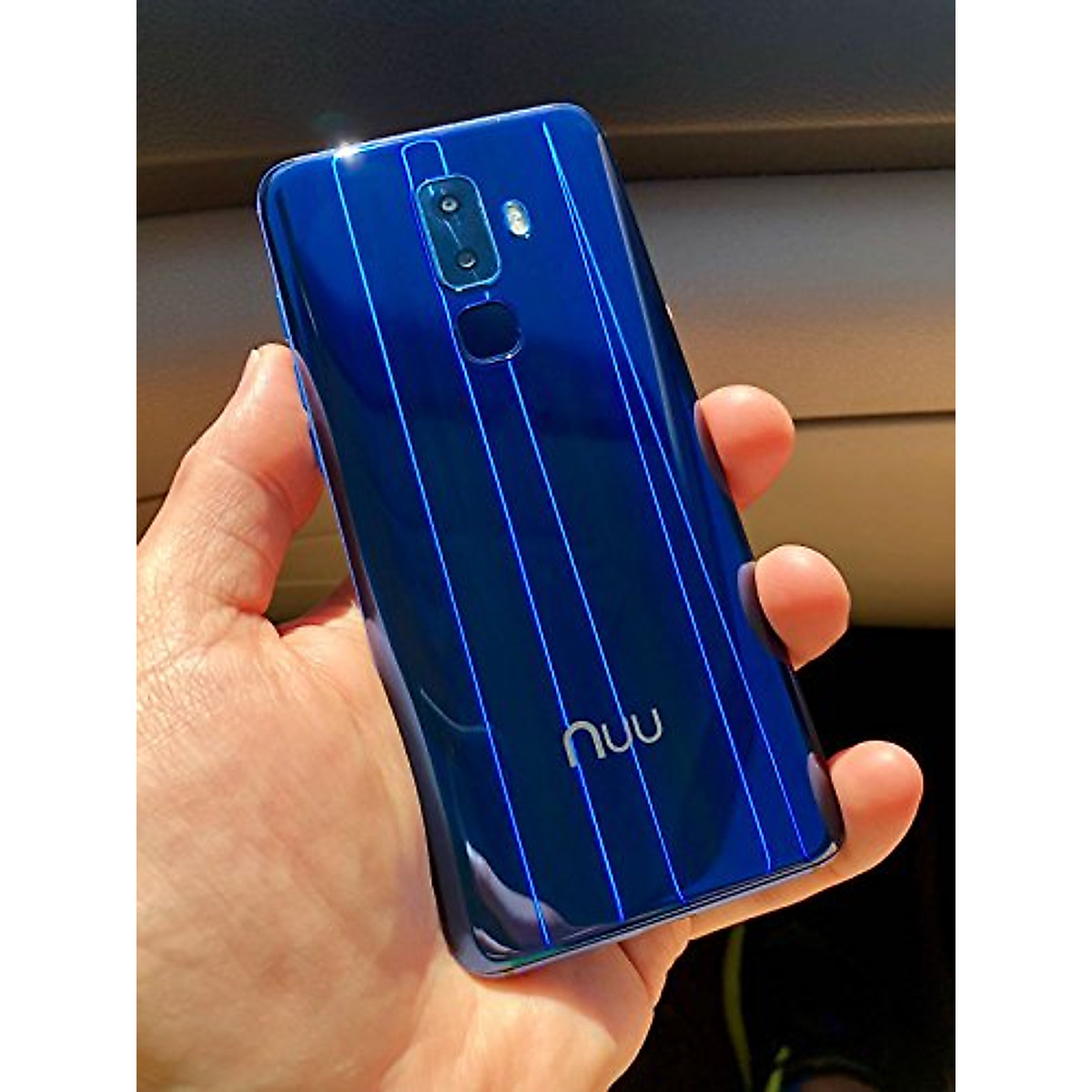NUU Mobile G3-64GB/4GB RAM - 13MP+5MP Rear Camera, 13MP Front Selfie Camera - Dual-SIM 4G LTE Unlocked Cell Phone- Blue-One-Year US Warranty