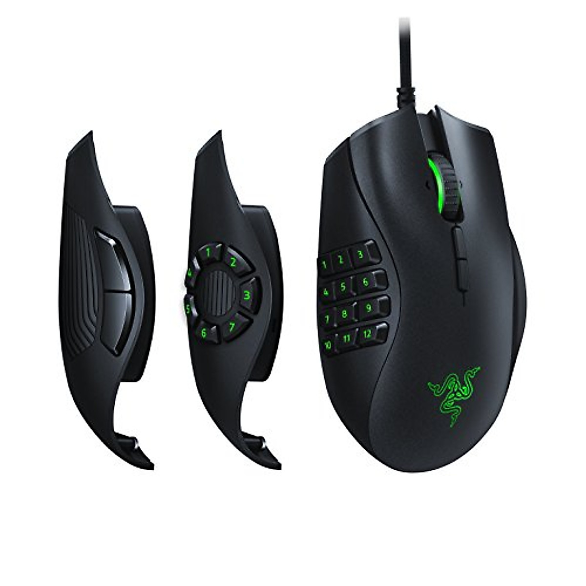 Razer Goliathus Extended Chroma Gaming Mousepad, Classic Black & Naga Trinity Gaming Mouse: 16,000 DPI Optical Sensor - Chroma RGB Lighting - Interchangeable Side Plate