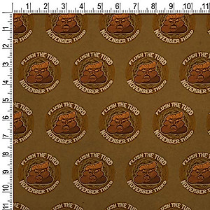 GRAPHICS & MORE Flush the Turd November 3rd Premium Kraft Roll Gift Wrap Wrapping Paper