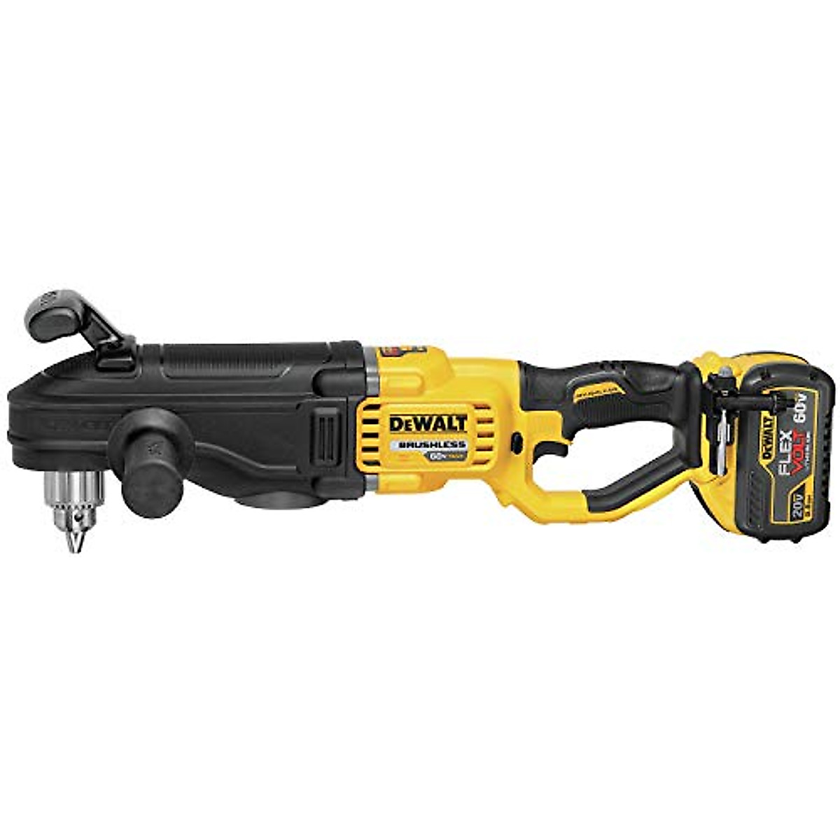 DEWALT 60V MAX* Right Angle Drill with E-Clutch System Kit, In-Line Stud/Joist (DCD470X1)