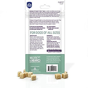 Cubits with Yogurt | Natural Training Treat | Loaded with Prebiotics and Probiotics | No Crumbs - No Sticky Mess | Gluten - Lactose - Soy - Grain Free | 3.5 oz per Pouch
