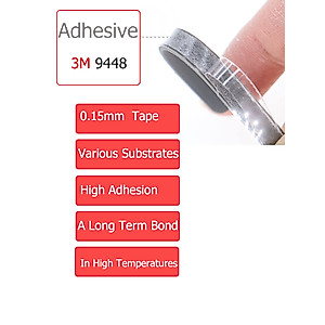 4 x Non-Slip Bumper Feet Strips Kit(Plastic Scribe,Tweezers,2 Surface Wipes) for Dell Inspiron 5368 5378 5379 |7368 7375 7378 |7000 7460 7472 7560 7572 |Inspiron 15 7569 7579|DIY Feet for HP Laptops