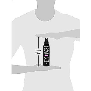 Straight Silk Spray with Moroccan Argan Oil | Hair Straightening Protector & Detangler | Alcohol-Free | Heat Protectant up to 450°F | Flat-Iron | Blow-Dry | Unscented | Hair Spray | MADE IN USA (6oz)