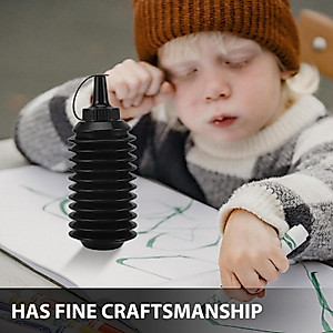 Vaguelly Bullets Beads Bottle, 600ml Foldable Gel Ammo Bottle Holder Blaster Refill Container Liquid Toy Bead Holder Storage Darkroom Chemical Bottles for Outdoor Game, 20.00X8.00X8.00CM, Black