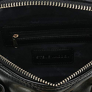 Steve Madden Quilted Convertible Belt Bag Crossbody, Black
