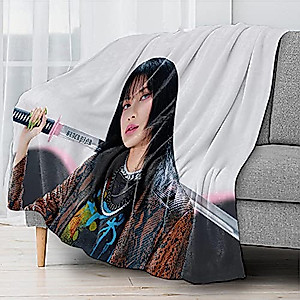 GZDXD Korean Girl Group Poster Blanket, HD Printing Does not Fade, Soft Flannel Throw Blanket, Suitable for Kids Teen Adult Gift (Color 13,50x60in (130x150cm))