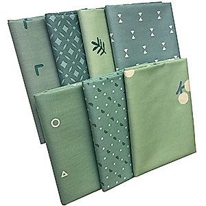 levylisa 7 Pieces 18 x 22 Inches Cotton Fabric Square Fabric Craft Fabric Scraps Cotton Quilting Fat Flower Animals Cartoon Fabric Bundles Patchwork for Kids DIY Craft Sewing Clothing