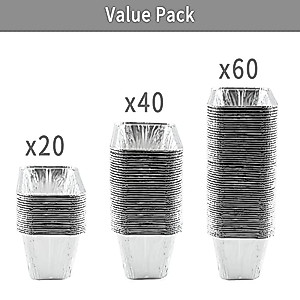 BAYYA 20 Pack Drip Pans Grill Rear Grease Cup Liners for Blackstone 36 Inch & 28 Inch &17Inch & 22 Inch & 30 Inch Griddle, Grill Grease Tray Replacement Disposable Aluminum Foil, (ZXZP)