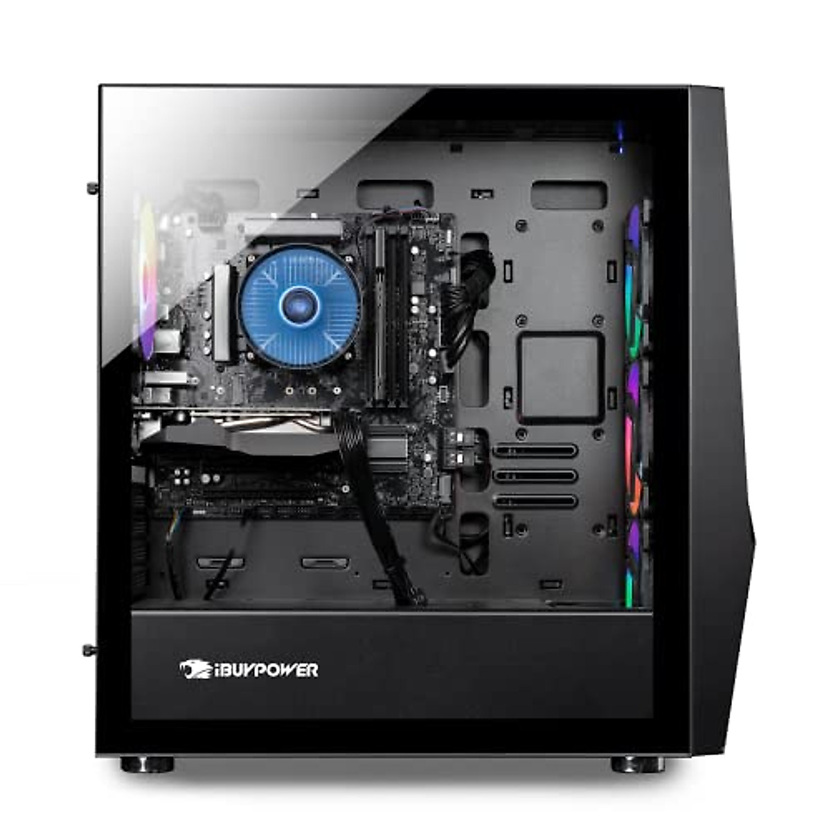 iBUYPOWER SlateMR Gaming PC Computer Desktop SlateMR 2150V2 (Intel Core i5 12400F 2.5 GHz, GeForce GTX 1650 4GB, 8 GB DDR4 RAM, 500 GB NVMe SSD, WiFi Ready, Windows 11 Home),Black
