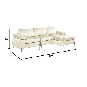 Devion Furniture Zex Sectional, White