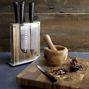Schmidt Bros. Acacia Midtown Magnetic Knife Block Schmidt-22-Series, Up to 10-Piece