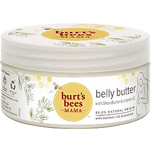 Burt's Bees Mama Belly Butter Skin Care, Pregnancy Lotion & Stretch Mark Cream, with Shea Butter and Vitamin E, 99% Natural, 6.5 Ounce