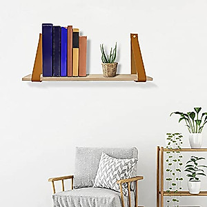 Floating Shelves Set of 2, Wall-Mounted Shelves for Living Room, Bathroom, Kitchen, or Bedroom
