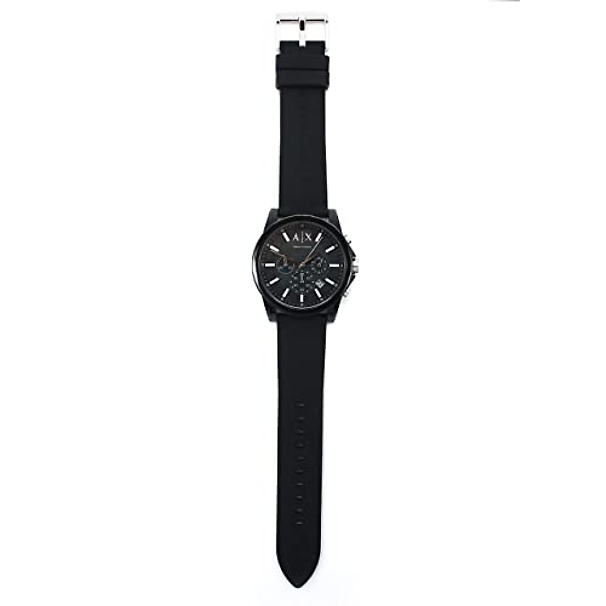 AX ARMANI EXCHANGE Men's Black Silicone Strap Watch (Model: AX1326)