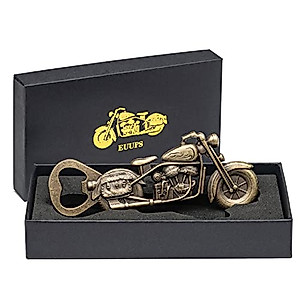 Unique Motorcycle Beer Gifts for Men Vintage Motorcycle Bottle Opener, Fathers Day Gift Birthday Christmas Gift for Him Dad Husband Grandpa Boyfriend