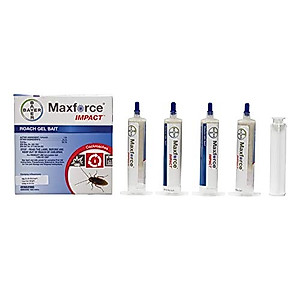 Bayer 80882068 Impact Roach Bait Maxforce Gel, Four 30g Syringes