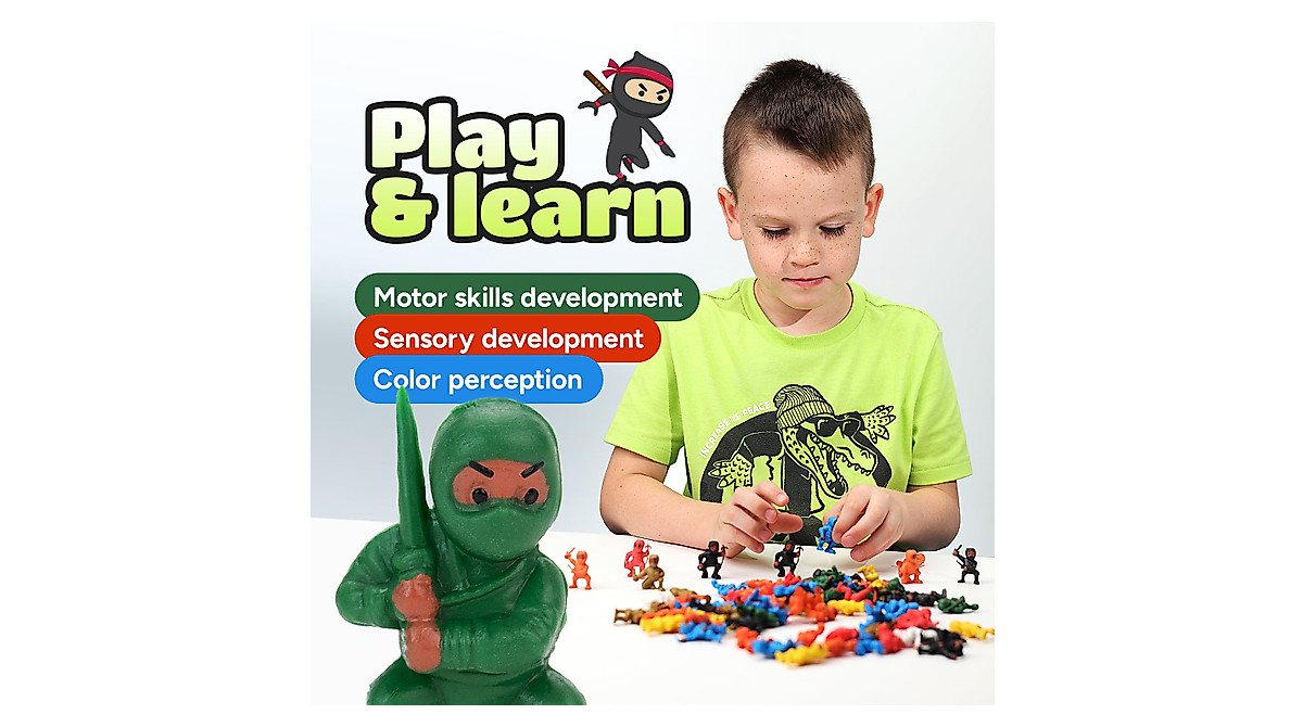 Mini Ninja Action Figures for Birthday Parties & Favors
