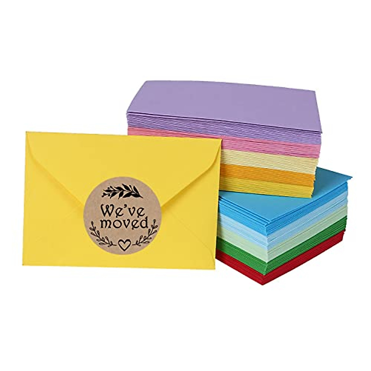 Top label We've Moved Stickers,New Home Address Envelope Seals,Moving Announcements Labels,2 Inch,240 Pcs Per Pack