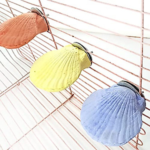 PATKAW Bird Perch Bird Beak Stone Mineral Lava Blocks Trimming Chew Toys Pumice Stones Parrot Perch Stand for Conures Cockatiels Parrots Random Color