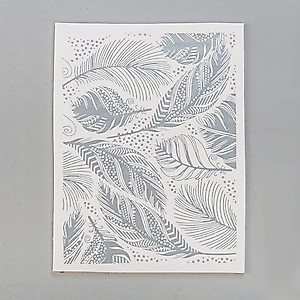 Sculpey Tools Silk Screen Nature, reusable 3 piece set, Great for all types of DIY crafts, polymer clay, jewelry making and mixed media, great for all skill levels