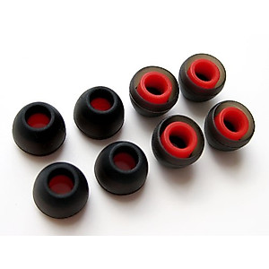 8 Small (S) Ergonomic Replacement Set Earbuds Eartips Compatible with Sennheiser IE Series, CX Series, CXC Series, CXL Series, OCX Series, and MM Series in Ear Earphones Headsets