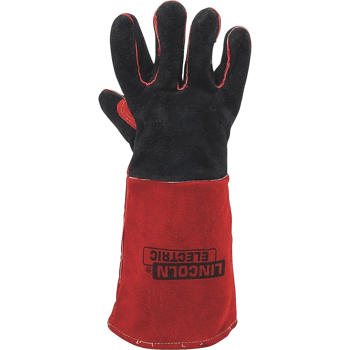 Lincoln Electric Unisex Adult Long Cuff Gloves, Red, One Size