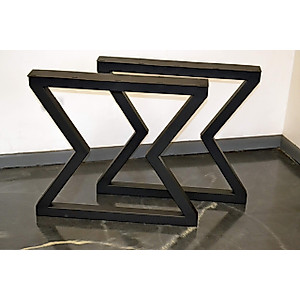 Metal Table Legs, Hourglass Style - Any Size and Color