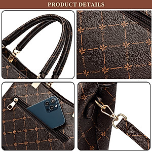 Women Satchel Handbag Ladies Purses Handbags Women PU Leather Crossbody Bag Small Tote Bag Shoulder Bag Gifts for Her (A/Beige)