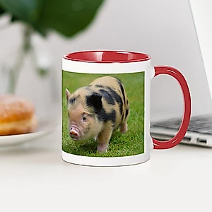 CafePress Little Spotty Micro Pig Small Mug Ceramic Coffee Mug, Tea Cup 11 oz