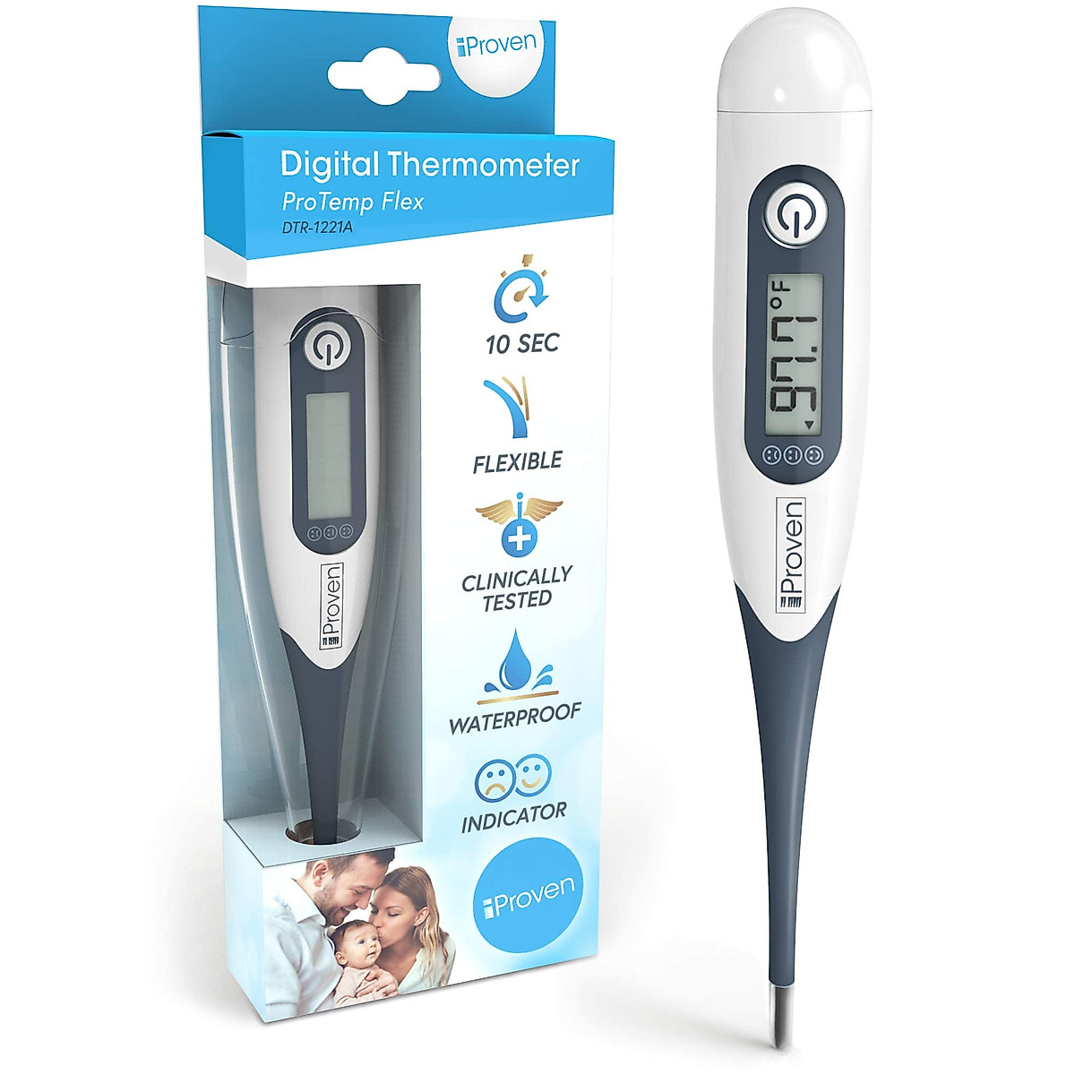 iProven Rectal Thermometer + Forehead Thermometer