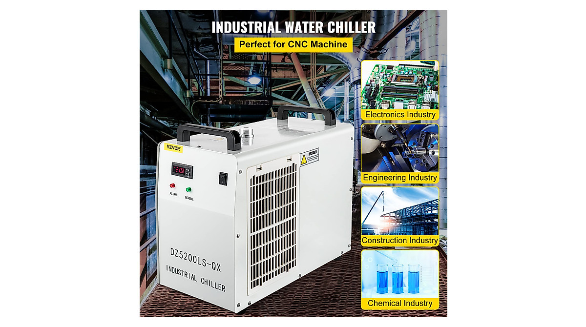 VEVOR Industrial Water Chiller – Precise Cooling for Laser Machines