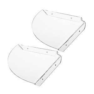 IMIKEYA 2pcs Speaker Stand Wall Mount Corner Shelf Wall Mount Speakers Wall Mounted Shelves for Storage Wall Mounted Corner Acrylic Hanging Rack Bathroom Wall Corner Shelf Wall Mount Ledge
