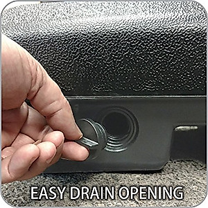 EasyGoProducts Universal Offset Umbrella Base Weight Capacity - Plastic Weighted Stand with Water or Sand, Black, 60 L