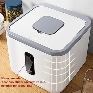 MCGOS Rice Dispenser, Rice Airtight Storage Container, 25 Lbs Rice Container, Cereal Dry Food Flour Bin, Food Dispenser with Measuring Cup, Kitchen and Pantry Organization Bin for Sugar, Pasta