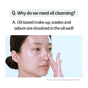 ANUA Heartleaf Pore Control Cleansing Oil Korean Facial Cleanser, Daily Makeup Blackheads Removal 6.7 fl oz(200ml)