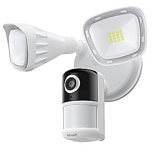 ieGeek Floodlight Camera, Outdoor Home Security Camera, 2K Wired Flood Light Camera Outdoor with Motion Sensor Cam, 2600 Lumens,Color Night Vision,110dB Siren,2 Way Audio,Compatible with Alexa