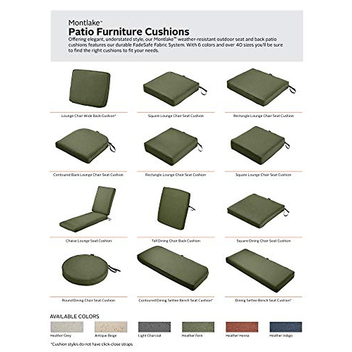 Classic Accessories Montlake Water-Resistant 74 x 23 x 3 Inch Outdoor Chaise Lounge Cushion Slip Cover, Patio Furniture Cushion Cover, Heather Fern, Patio Furniture Cushion Covers