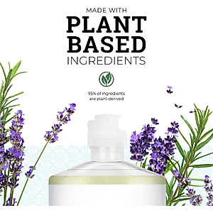 Home Made Simple Dish Soap Natural Dishwashing Liquid Plant Based, Rosemary Scent, 16 Fluid Ounce 1 Pack