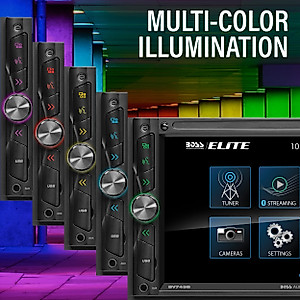 BOSS Audio Systems BV745B 6.95 Inch Touchscreen Car Stereo, A-Link Screen Mirroring, Double Din, Bluetooth Audio - Calling, Built-in Microphone, No CD/DVD, USB, SD, AUX in, AM/FM