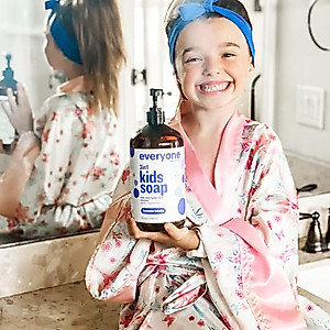 Everyone 3-in-1 Kids Soap, Body Wash, Bubble Bath, Shampoo, 32 Ounce (Pack of 2), Lavender Lullaby, Coconut Cleanser with Plant Extracts and Pure Essential Oils