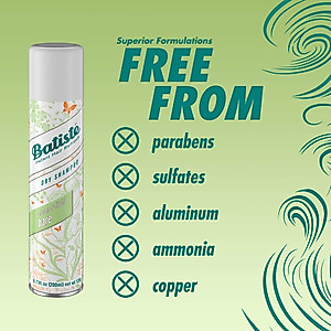 Batiste Dry Shampoo, Bare Fragrance, 200ml 120g (Pack of 3)